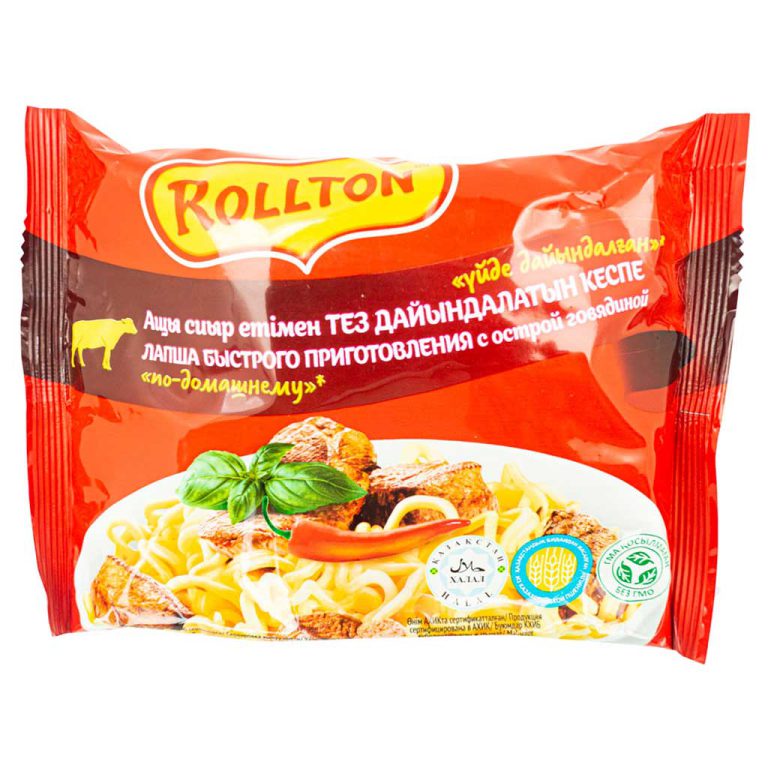 مشخصات، خرید و قیمت نودل رولتون Rollton با طعم گوشت گاو تند حجم 85 گرم